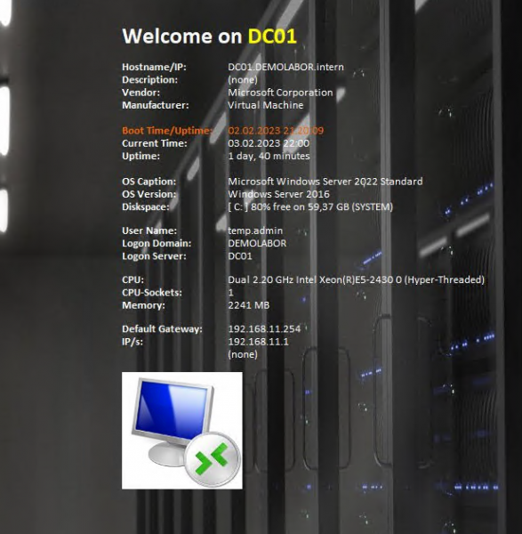 BGInfo-Einrichtung – Ronny Böttcher